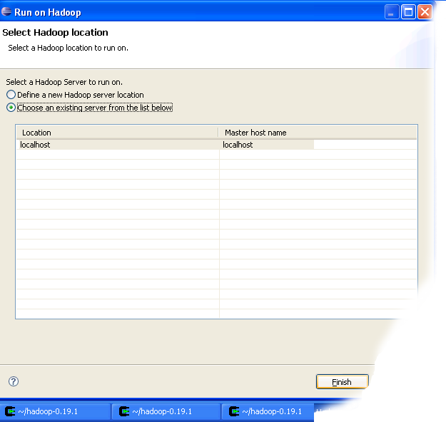 Installing hadoop development cluster on Windows and Eclipse